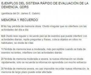 QDRS: nuevo test para diagnosticar demencia
